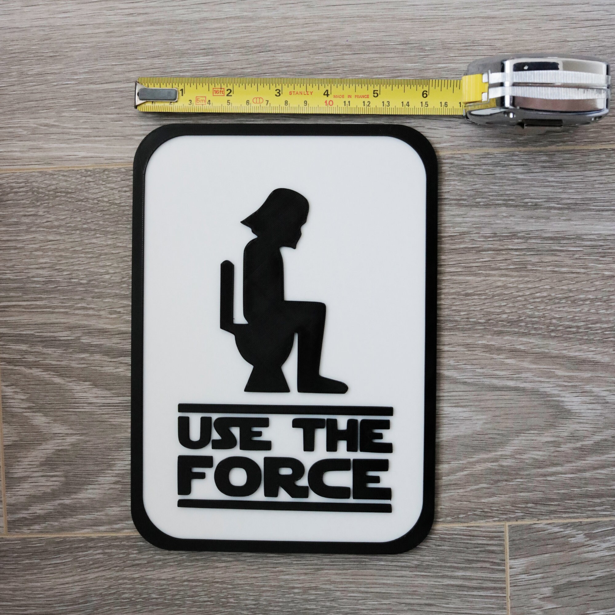 Star Wars Toilet Sign Use the Force Darth Vader Gaming Man Cave Funny ...