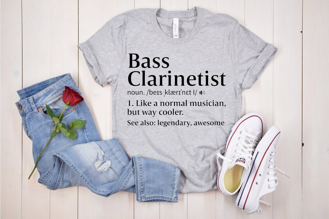 Bass Clarinetist Definition T-shirt: Musician Gift - Etsy
