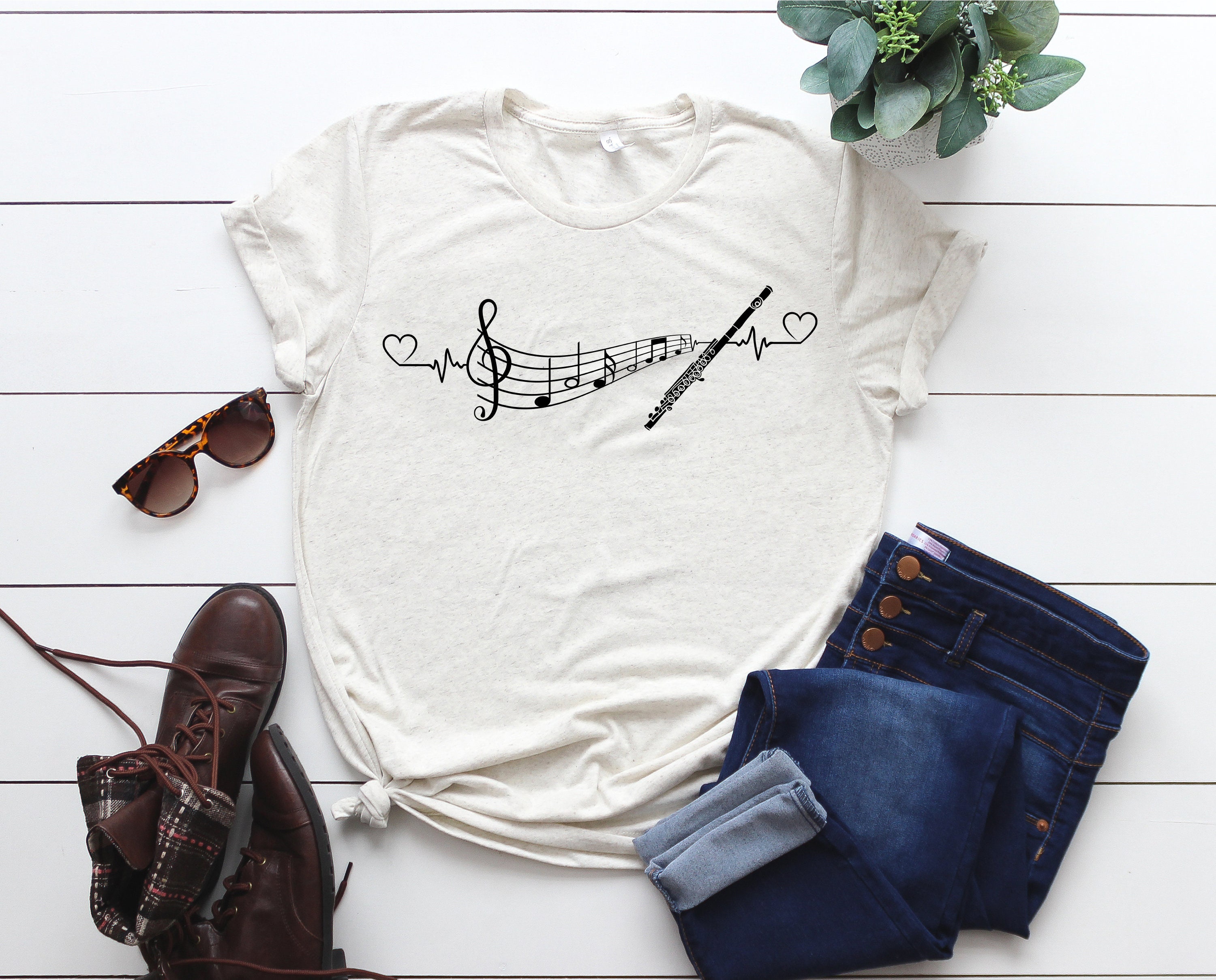 Flute Shirt Flutist Gift, Flute Gifts Funny Flute Tshirt, Music Lover ...