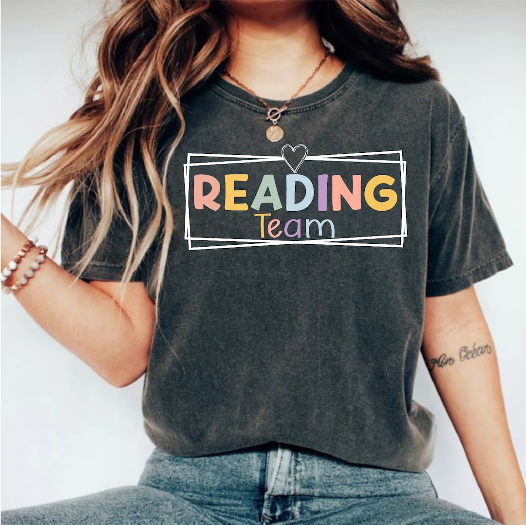 Reading Team Teacher Shirt: Reading Squad Cotton Tee - Etsy