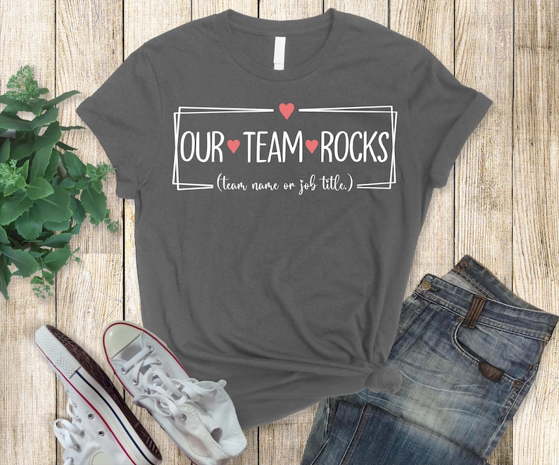 Customize Our Team Rocks T-shirt: Work Team Shirt - Etsy