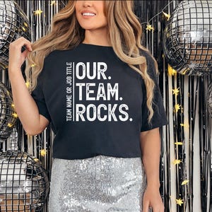 Customize Team Rocks T-shirt: Personalized Work Team Shirt - Etsy