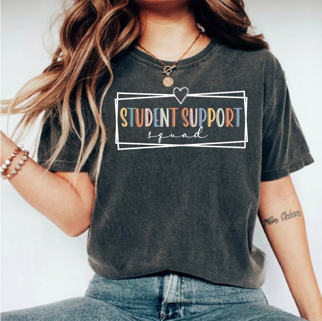 Retro Student Support Team Shirt, Student Support Crew Women Tshirt ...