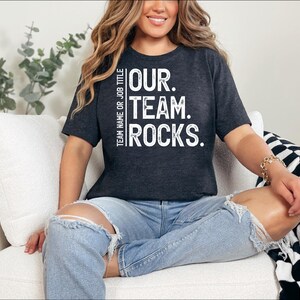 Customize Team Rocks T-shirt: Personalized Work Team Shirt - Etsy