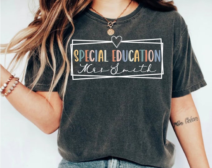Exceptional Education Teacher Shirt, Personalized Sped Teacher Shirt ...