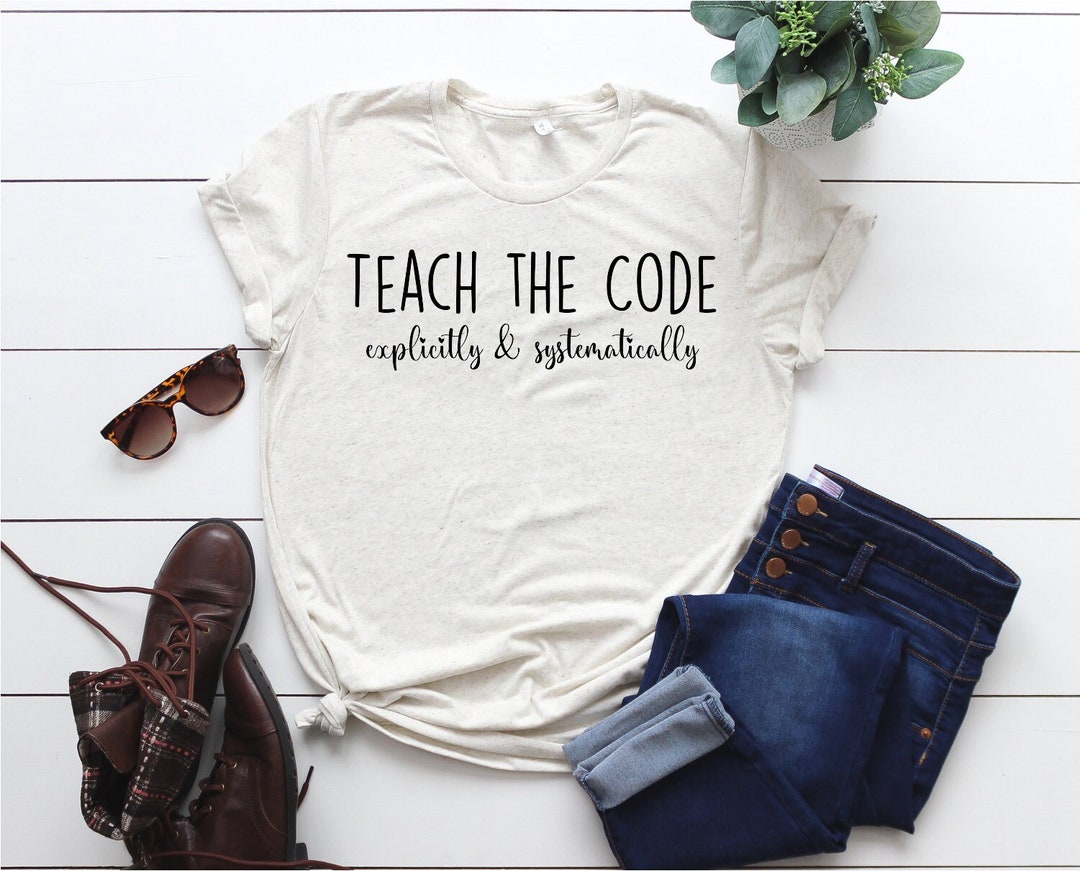 Teach the Code T-shirt, Teaching T-shirt, Reading T-shirt, Reading ...