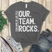 Customize Team Rocks T-shirt: Personalized Work Team Shirt - Etsy