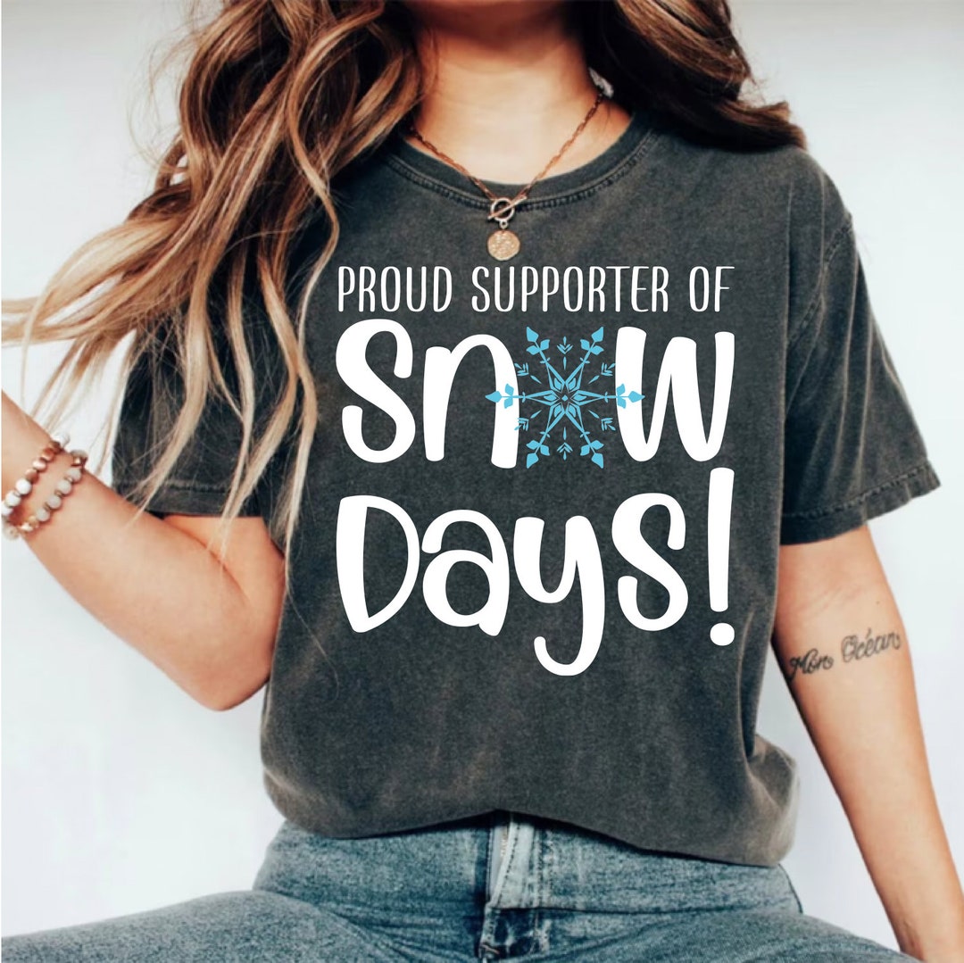 Snow Day Supporter-teacher Shirt,teacher Christmas Shirt,funny ...