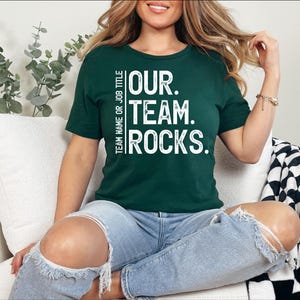 Customize Team Rocks T-shirt: Personalized Work Team Shirt - Etsy
