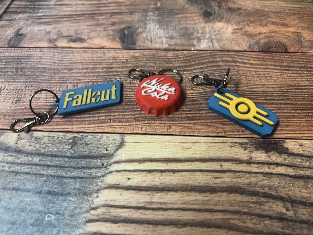 Fallout Inspired Keychains- Fanart - Etsy