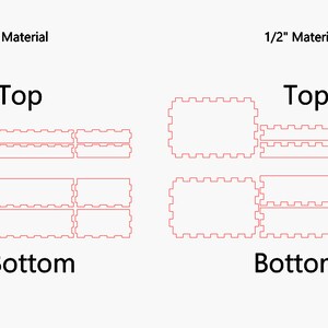 Finger Jointed Box SVG File: Laser Cut Plans for Glowforge/xtool ...