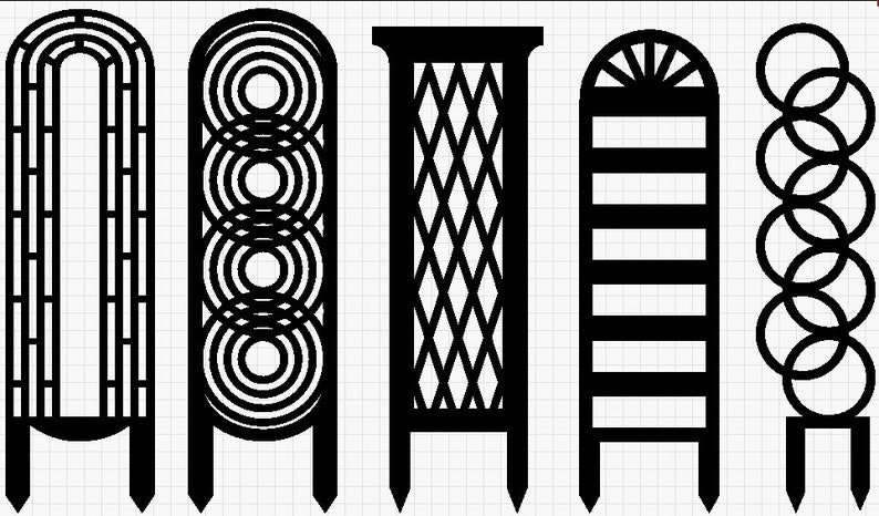 40 Indoor Plant Trellis SVG Mega Bundle (40 Pack) for Glowforge and ...