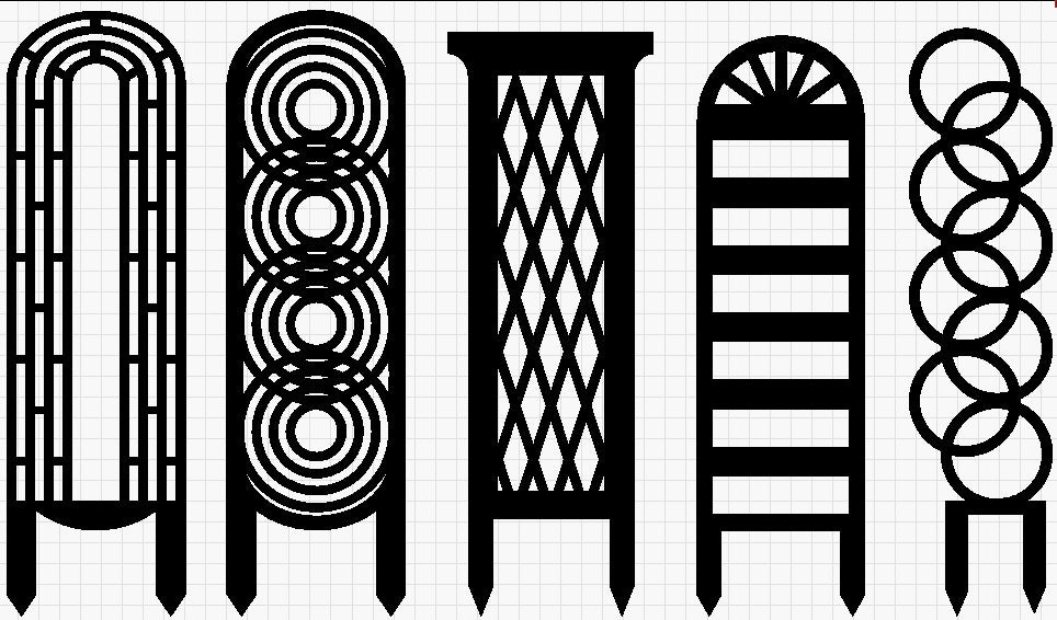 40 Indoor Plant Trellis SVG Mega Bundle (40 Pack) for Glowforge and ...