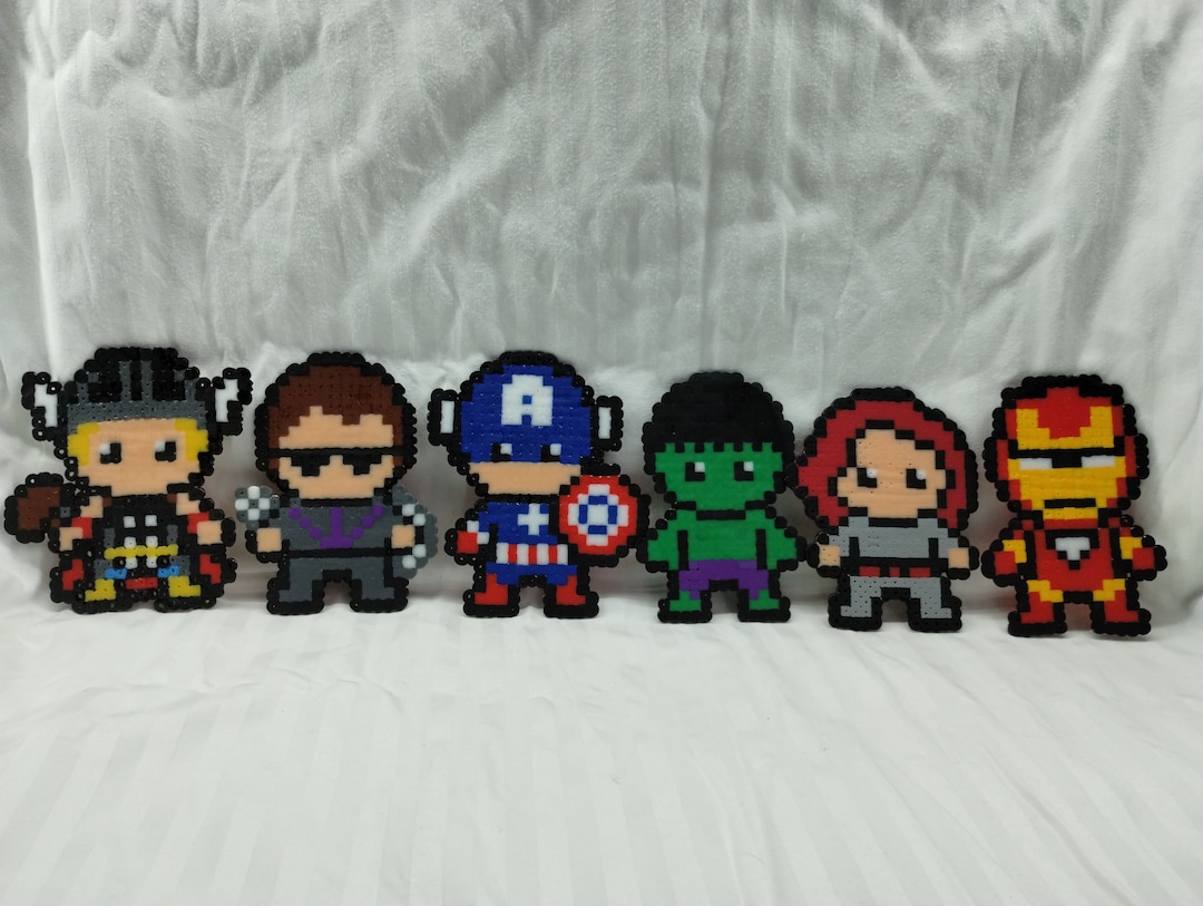 Marvel Perler Bead Minifigures - Etsy