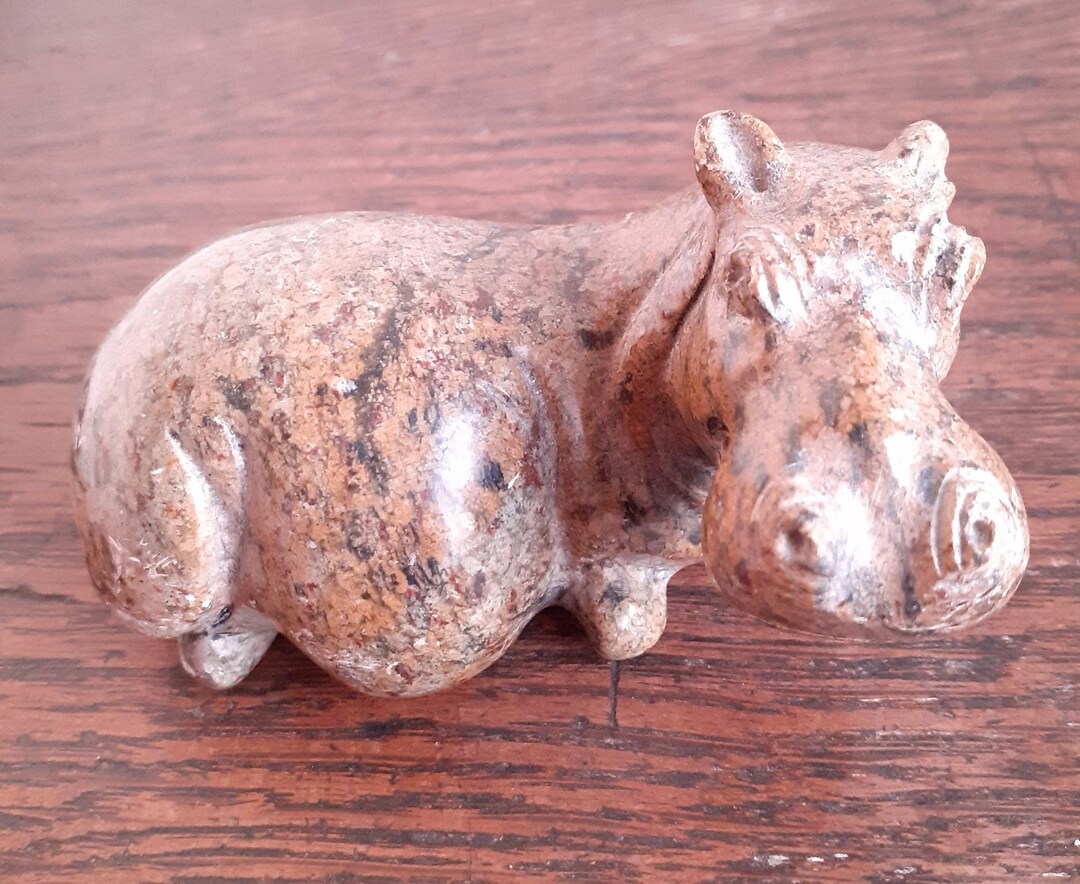 Carved Stone Hippopotamus From Africa Signed Edwe to Base - Etsy