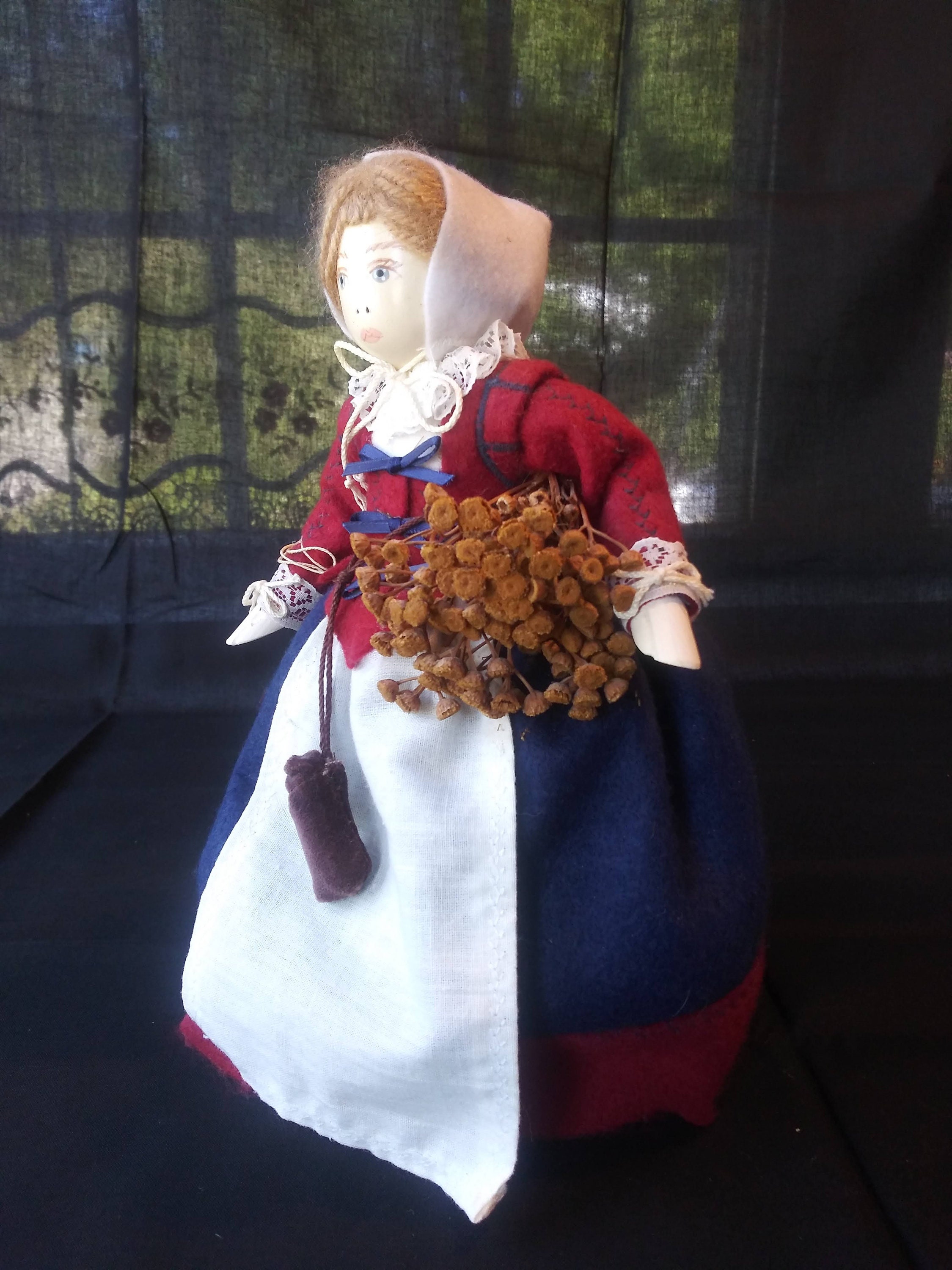 Wooden Lady From Silhouette Spindle Collectibles - Etsy