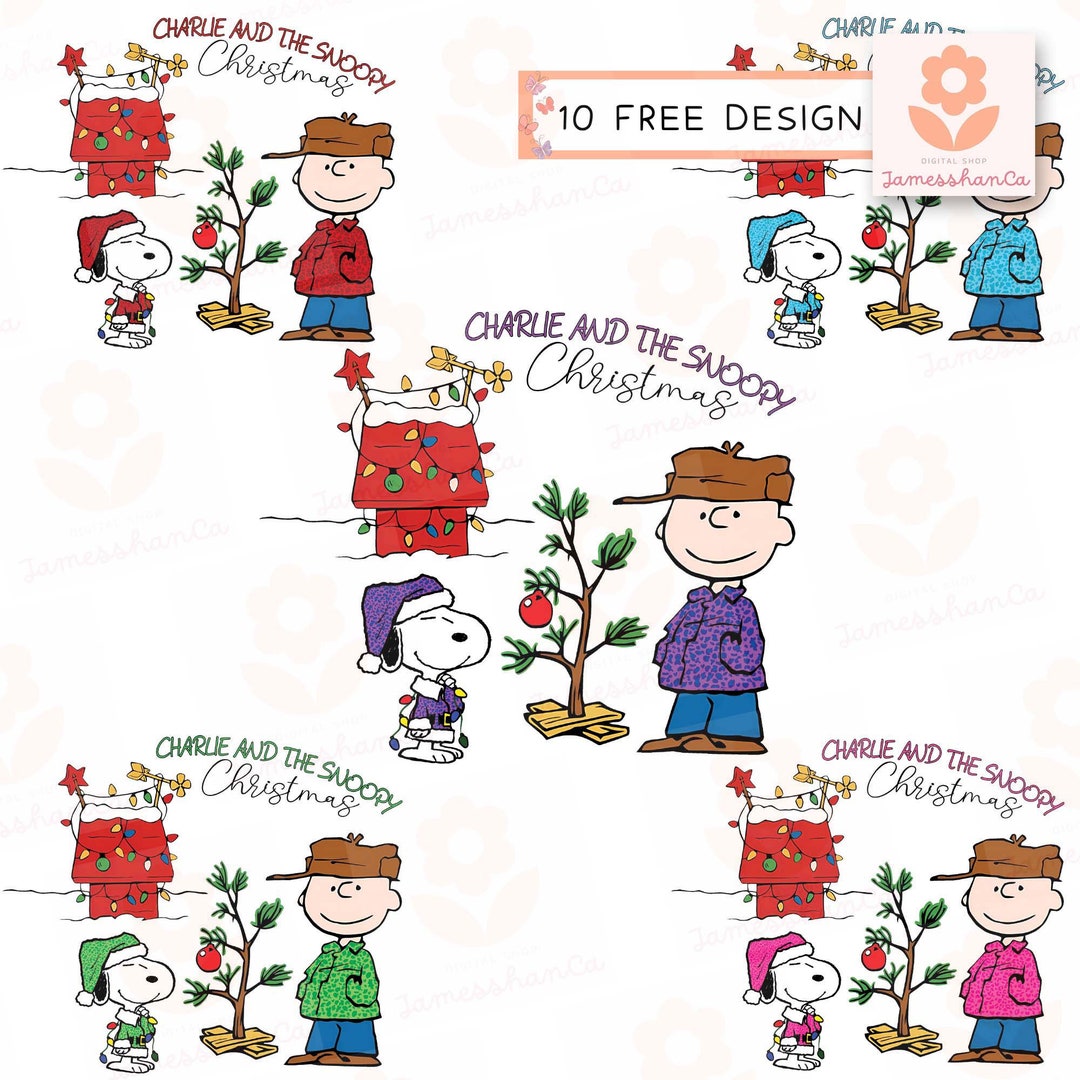 5 Charlie and the Snoopy Christmas Png, Vintage PNG, Christmas Cartoon ...