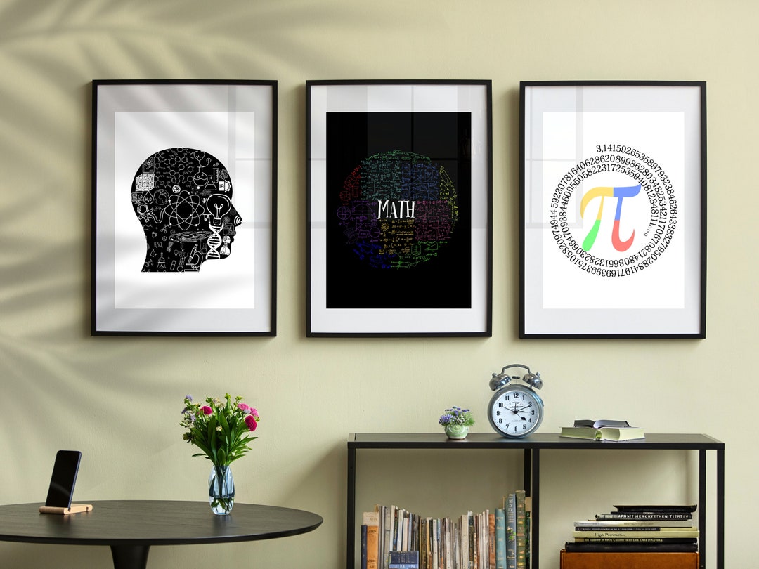 Math Art Prints: Science Posters STEM Wall Decor Pi Symbol - Etsy