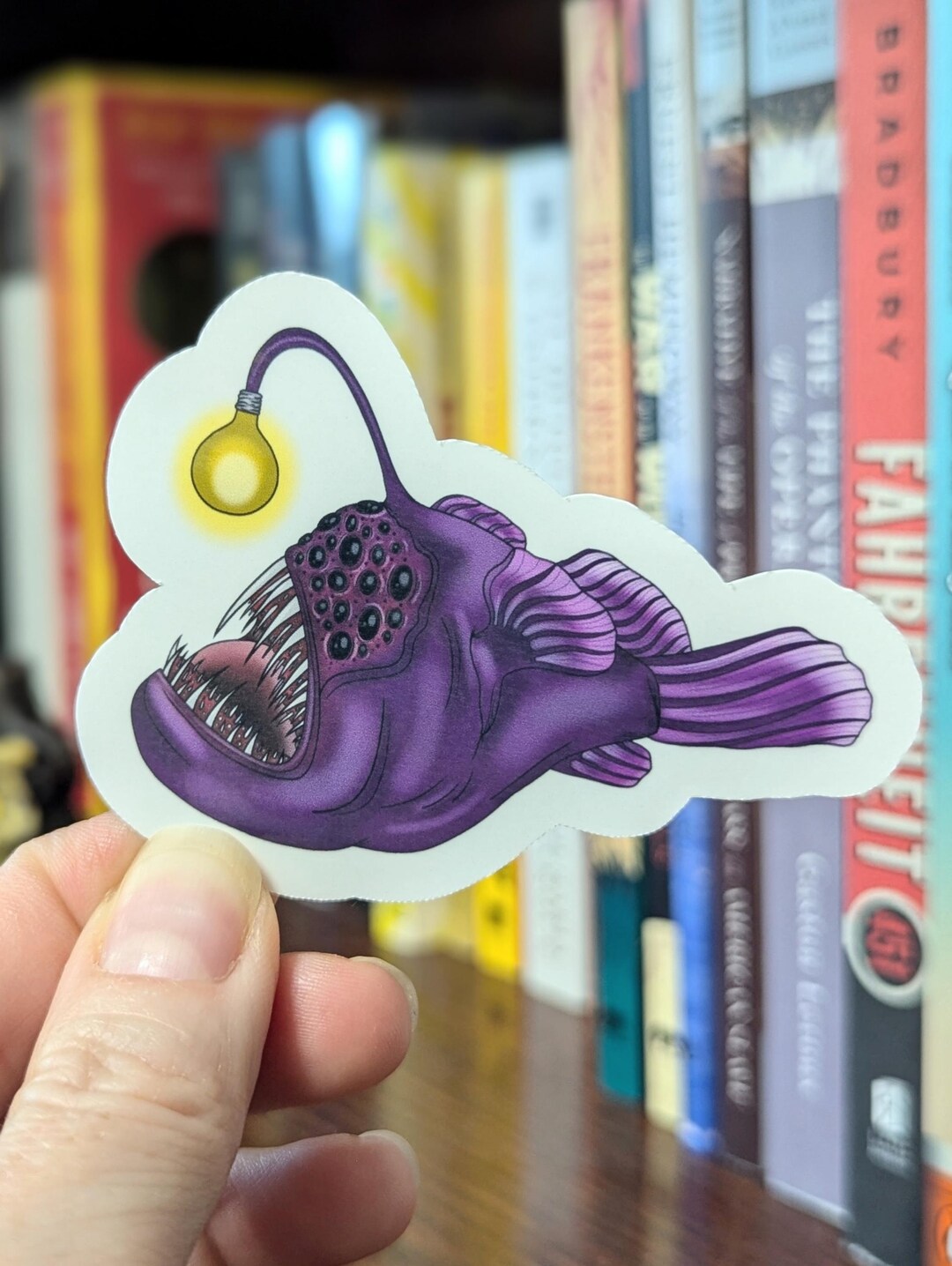 Angler Fish Sticker - Etsy