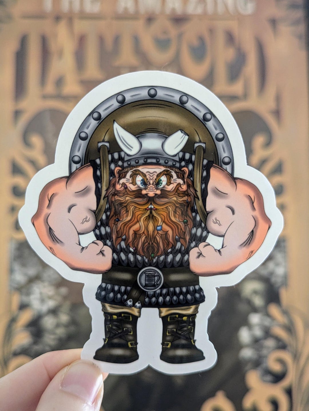 Buff Dwarf Sticker - Etsy