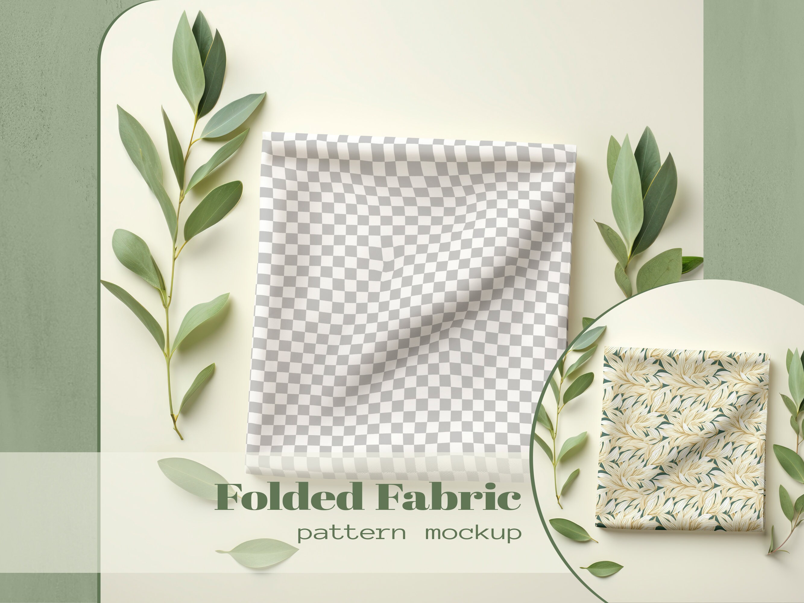Folded Fabric Mockup Folded Fabric Pattern Textile Mockup Photoshop Mockup Pattern Template