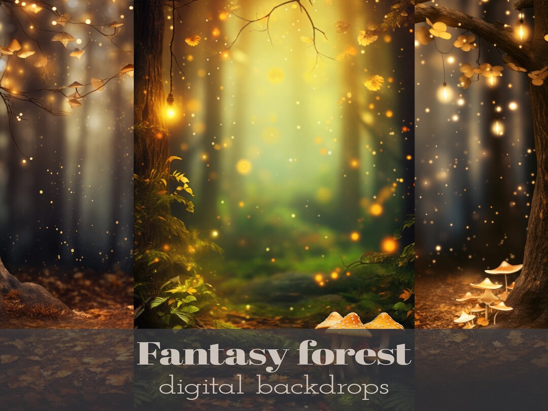 Fantasy Forest Digital Backdrops for Digital Composites Set - Etsy