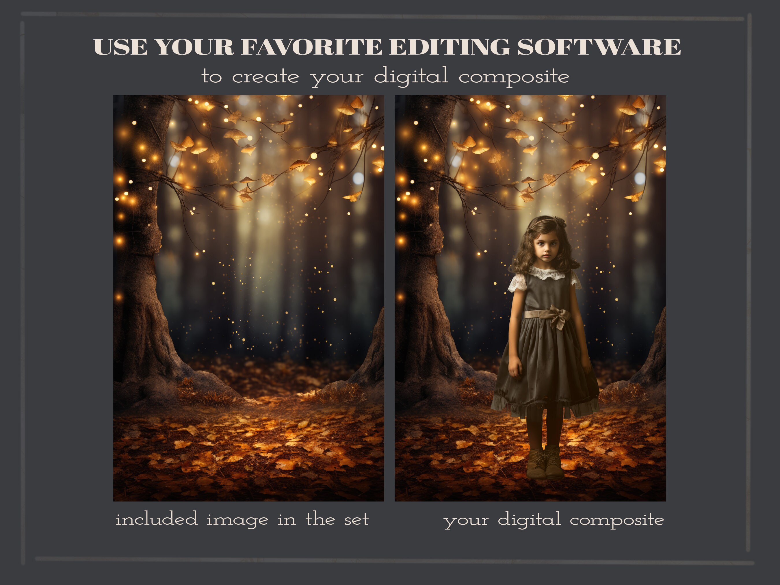 Fantasy Forest Digital Backdrops for Digital Composites Set - Etsy