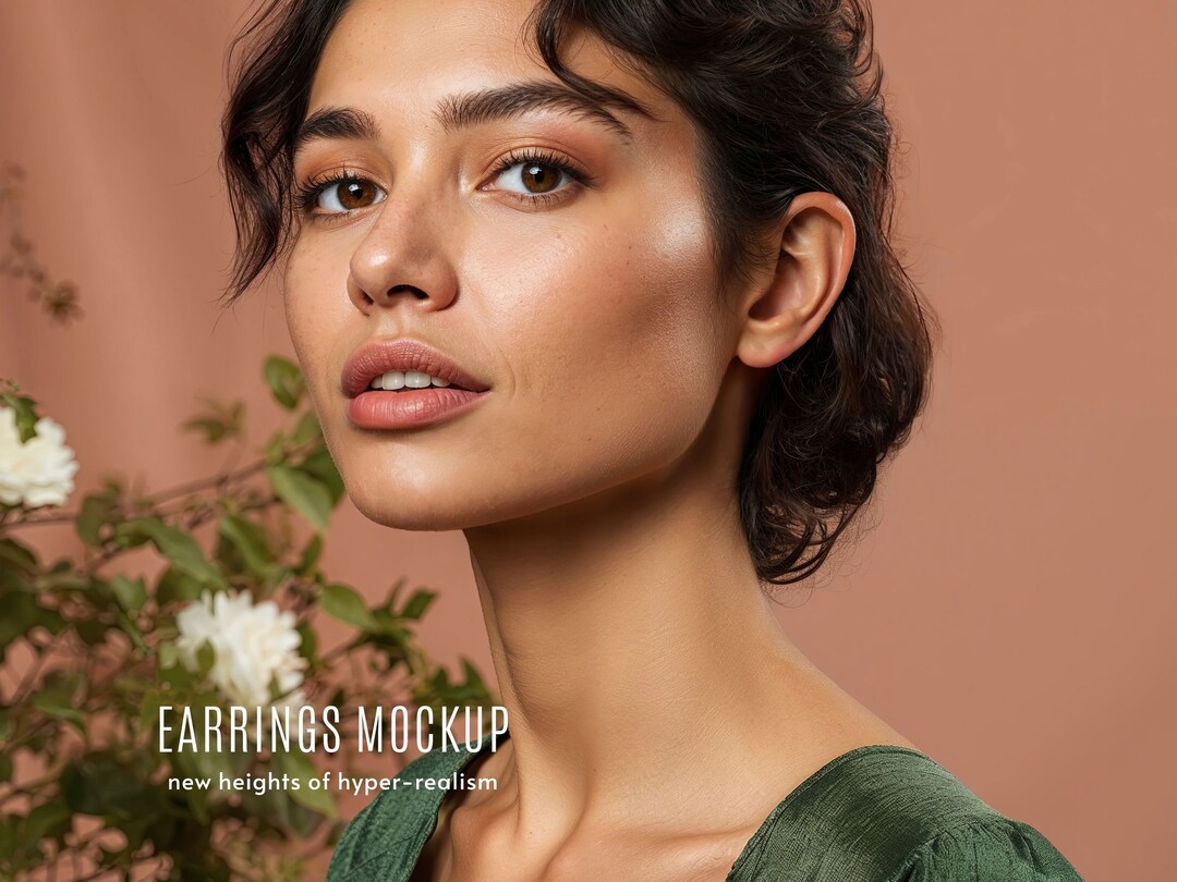 Earring Model Mockup,hyper-realistic Earring Mockup, Jewelry Mockup - Etsy