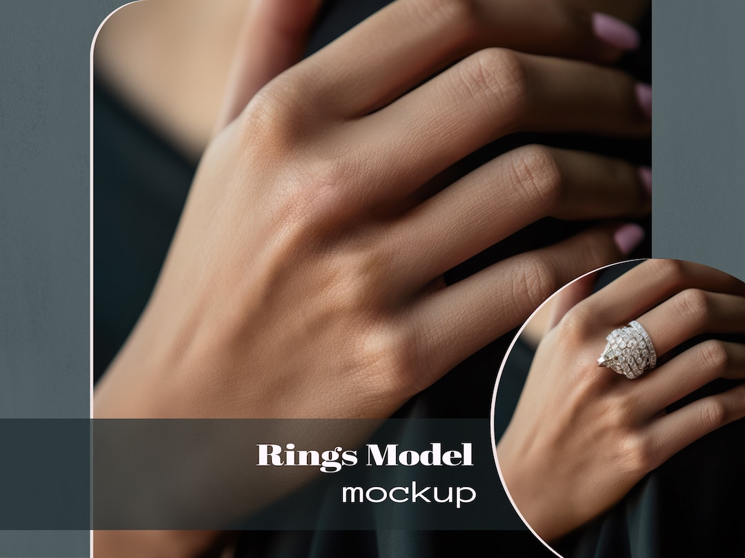Rings Model Mockup, Jewellery Mockup High-resolution Digital Download ...