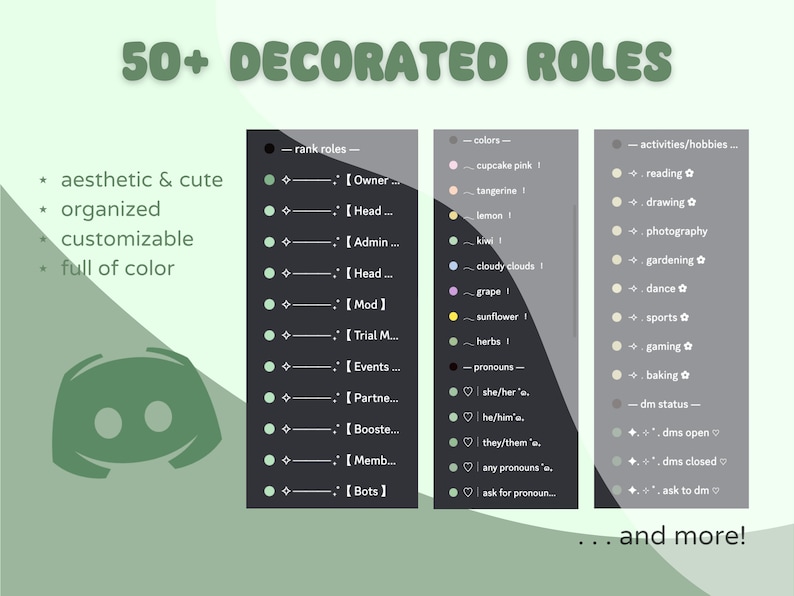 Cottagecore Garden Nature Aesthetic & Cute Discord Template for ...
