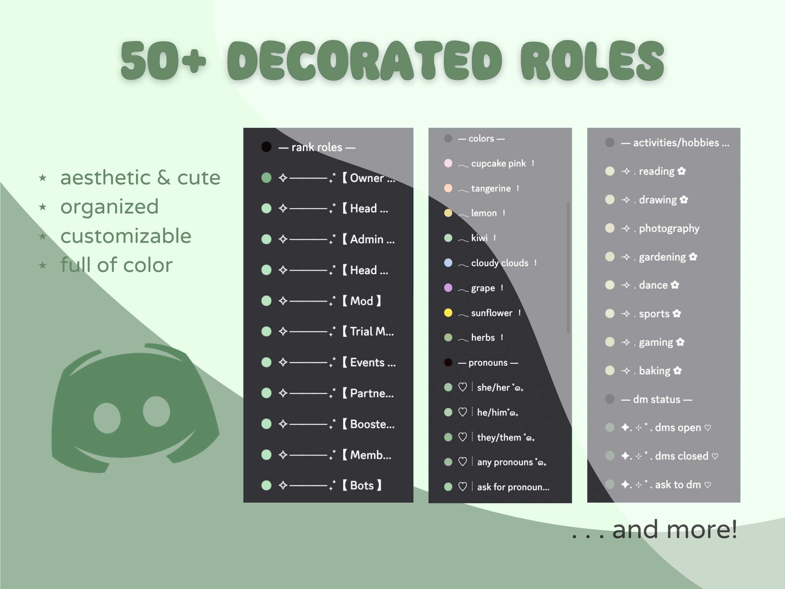Cottagecore Garden Nature Aesthetic & Cute Discord Template for ...