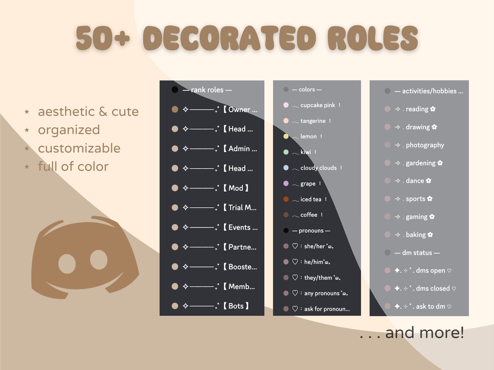 Cafe Aesthetic Discord Server Template (instant Download) - Etsy