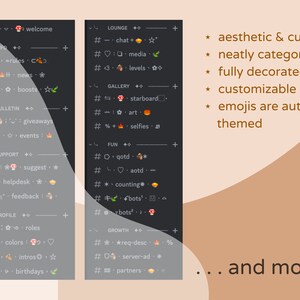 Aesthetic & Cute Autumn Fall Discord Template for Creators - Etsy
