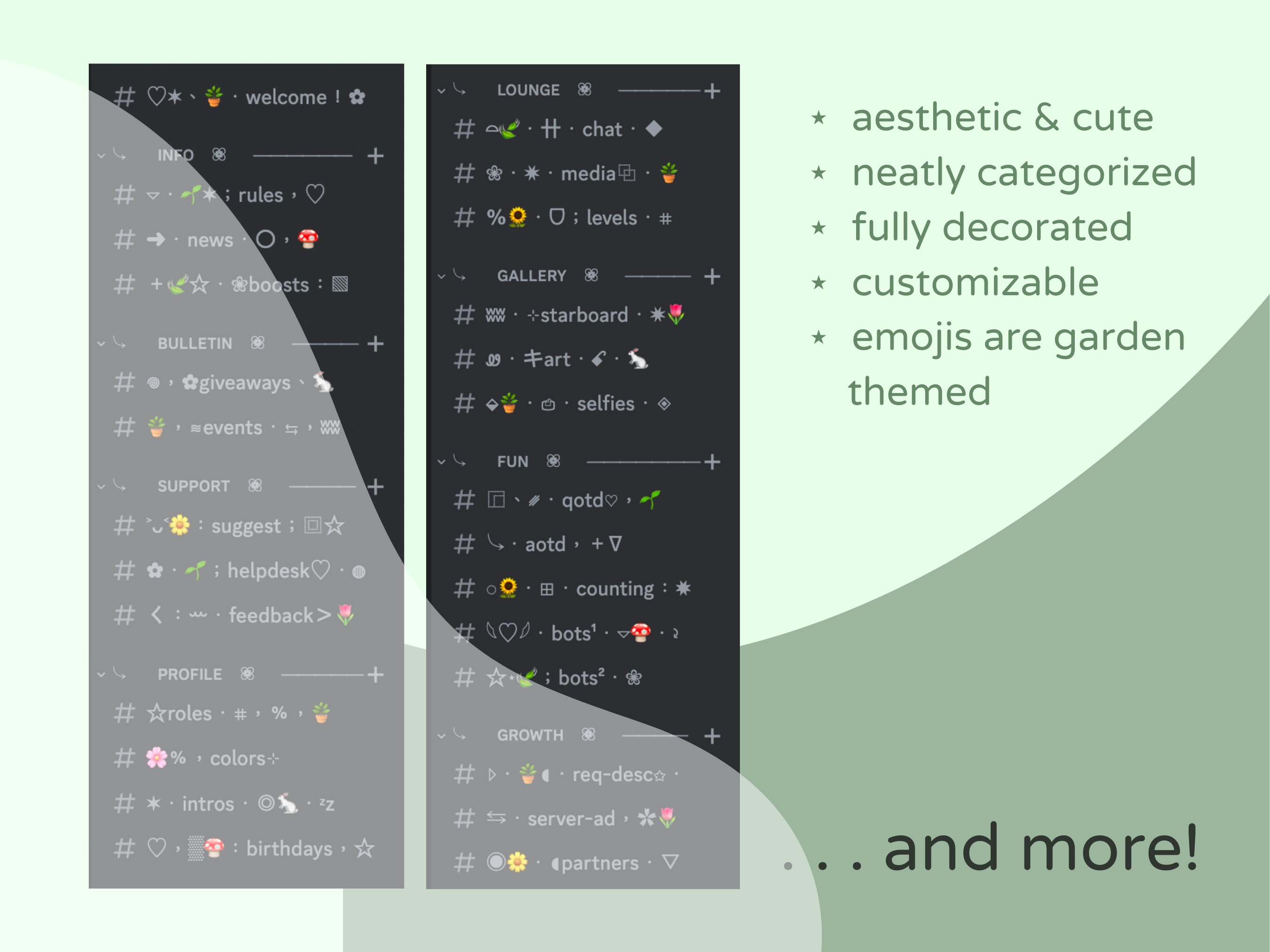 Cottagecore Garden Nature Aesthetic & Cute Discord Template for ...