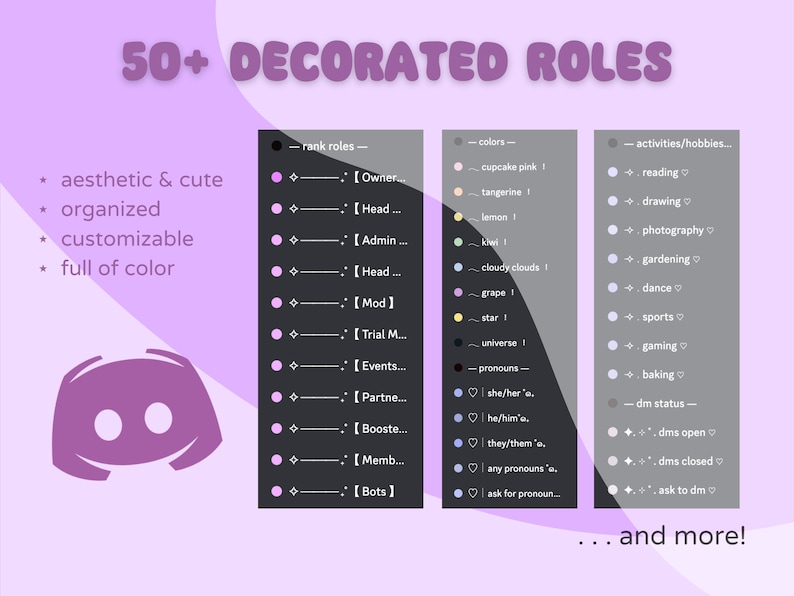 Galaxy Space Aesthetic Discord Template for Creators | Instant Download ...