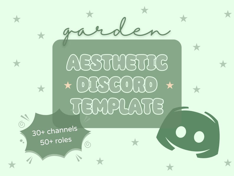 Cottagecore Garden Nature Aesthetic & Cute Discord Template for ...