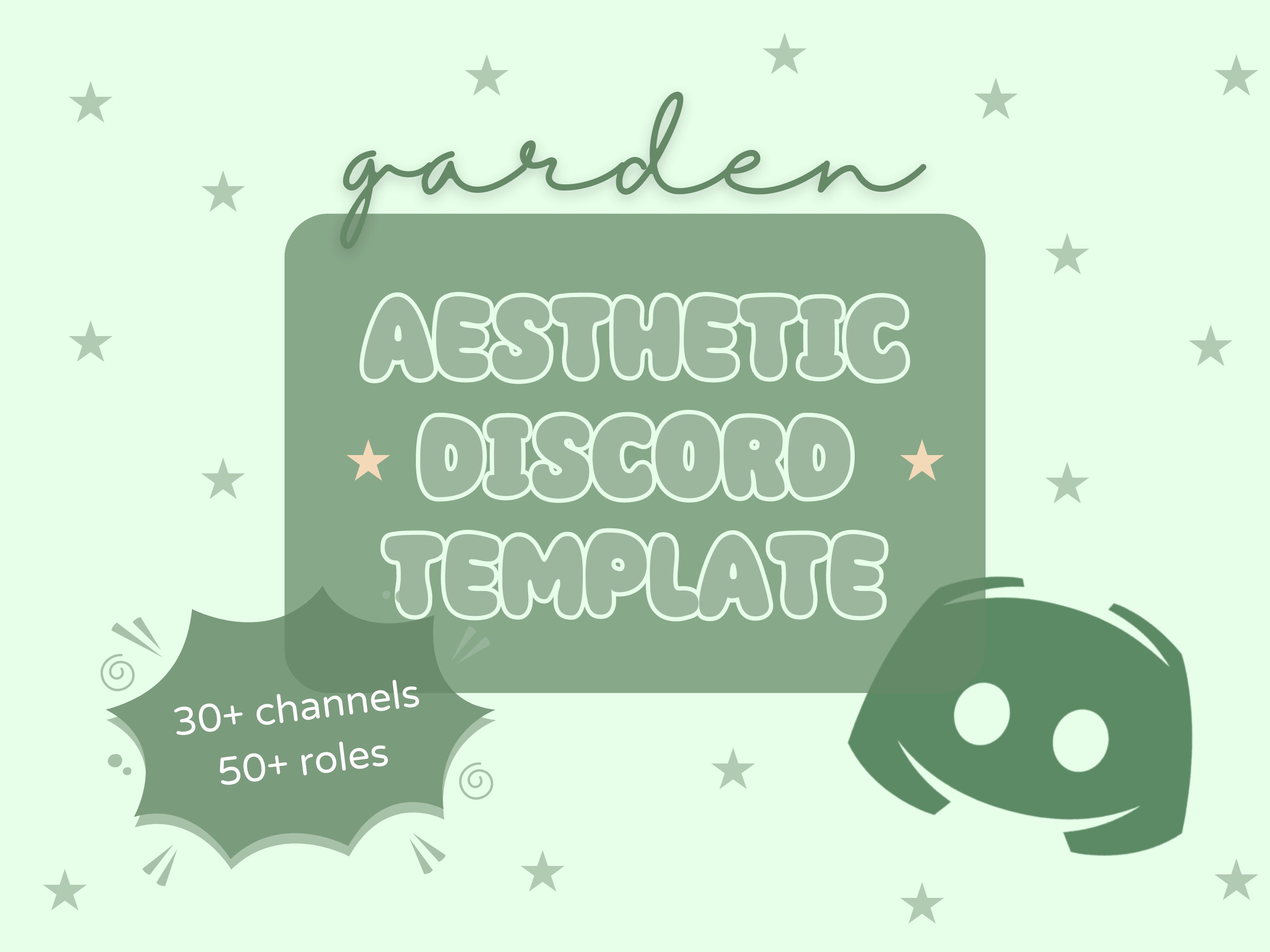 Cottagecore Garden Nature Aesthetic & Cute Discord Template for ...