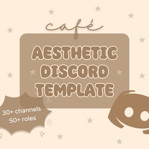 Cafe Themed Aesthetic & Cute Discord Template for Creators - Etsy