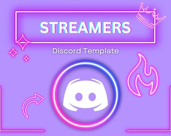 Kawaii Pink Aesthetic Discord Template for Creators | Instant Download ...