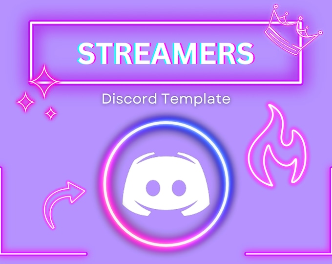 Streamers Discord Template for Creators Instant Download - Etsy