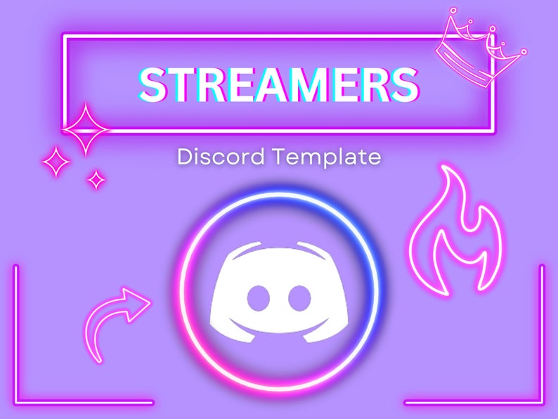 Streamers Discord Template for Creators Instant Download - Etsy