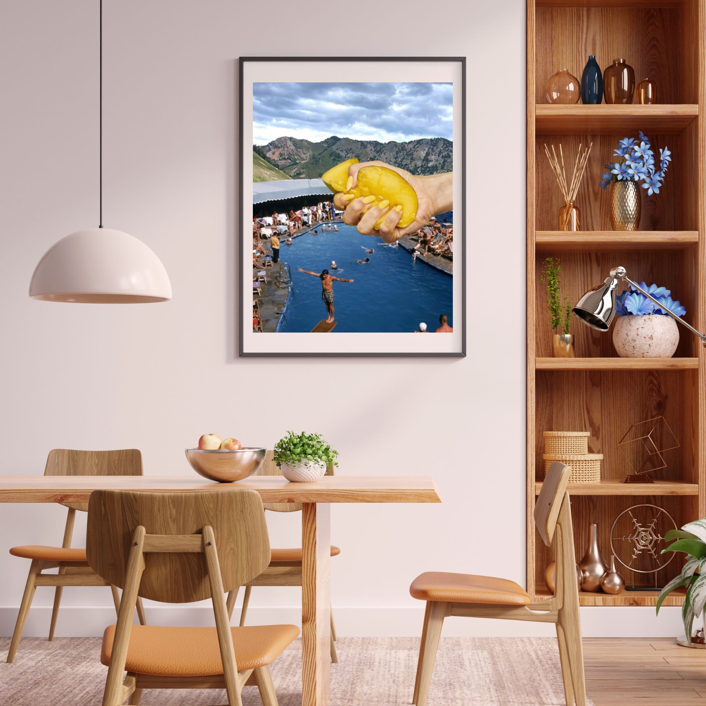Splash of Nostalgia | Retro Inspired Surrealist Collage of People at a ...