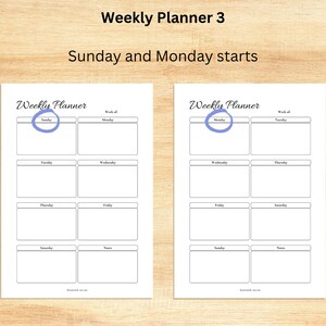 Fillable Weekly Planner Printable: A4 & Letter Sizes (PDF) - Etsy