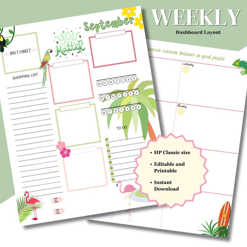 Tropical Planner - Etsy