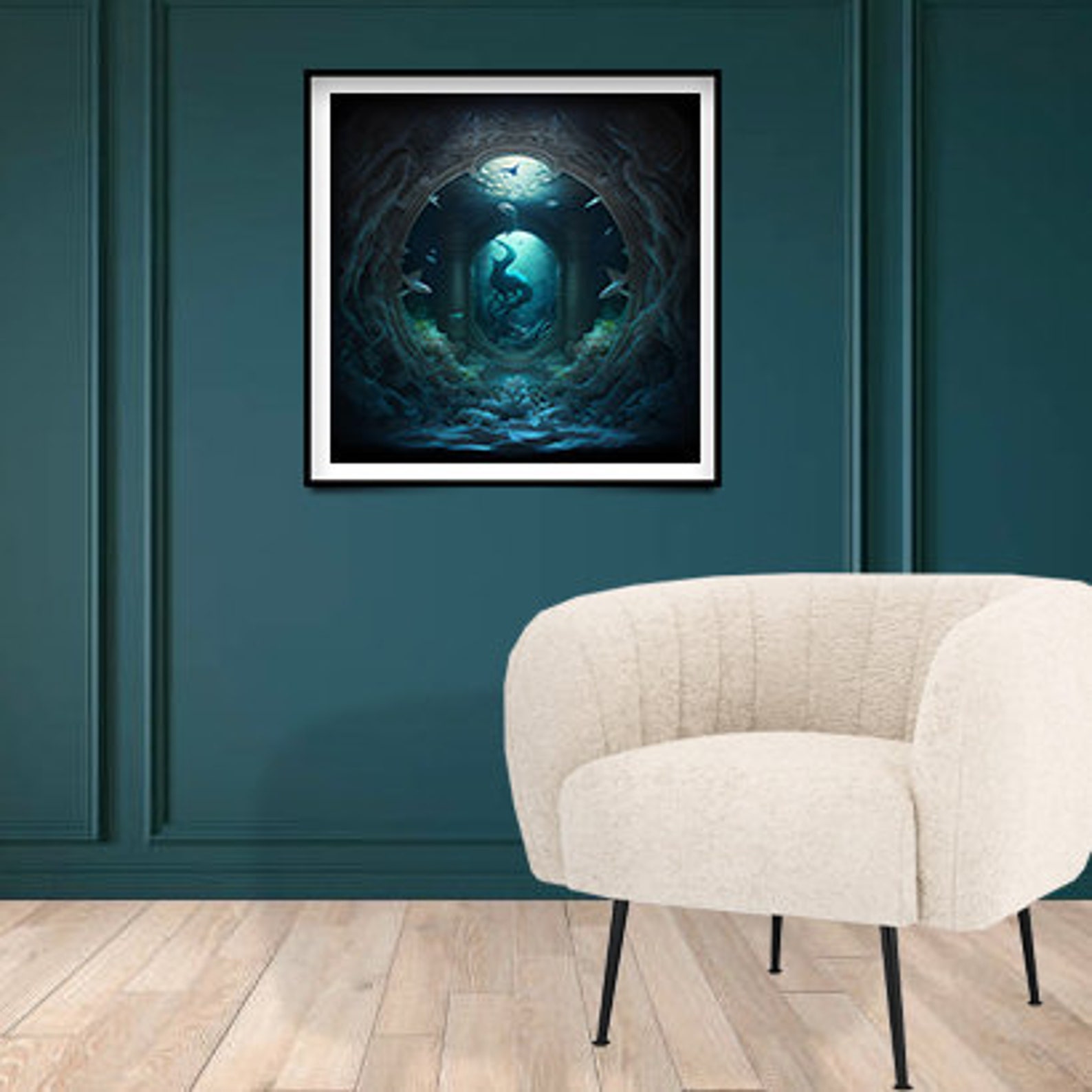 Abyssal Enigma Art Canvas - Etsy