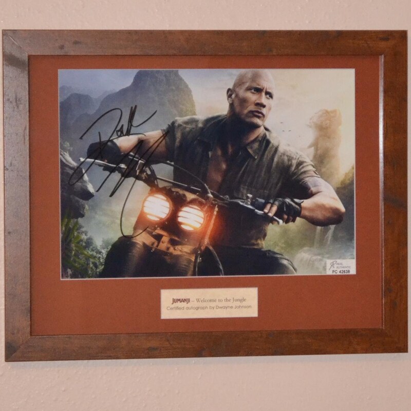 Dwayne Johnson Autograph - Etsy