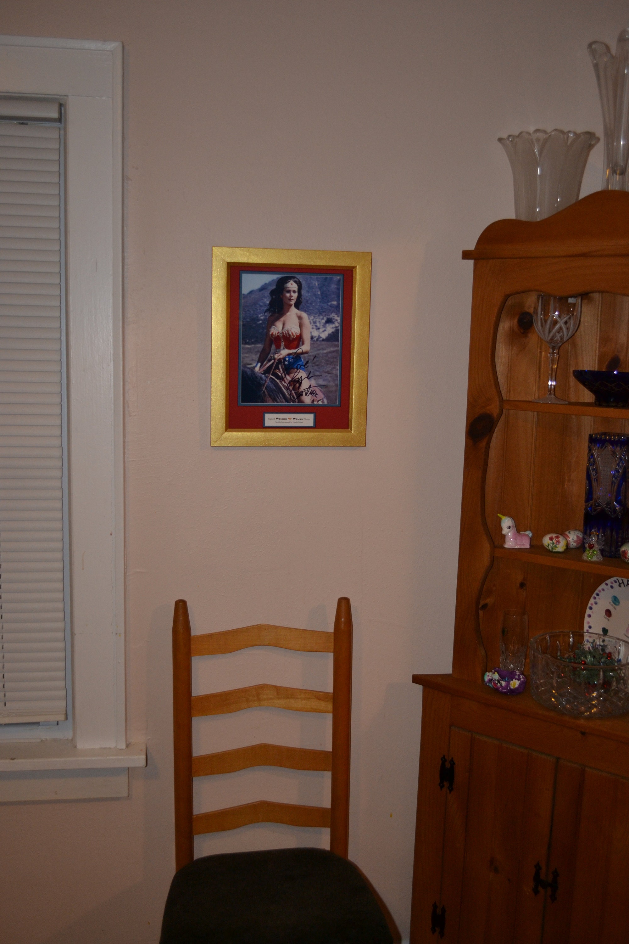 Lynda Carter Signed Wonder Woman Photo With COA framed and Museum ...