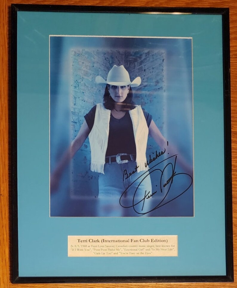 Signed Terri Clark Official Photos (framed) - Etsy