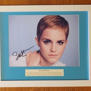 Emma Watson Signed and Framed Photo (trusted Source) - Etsy