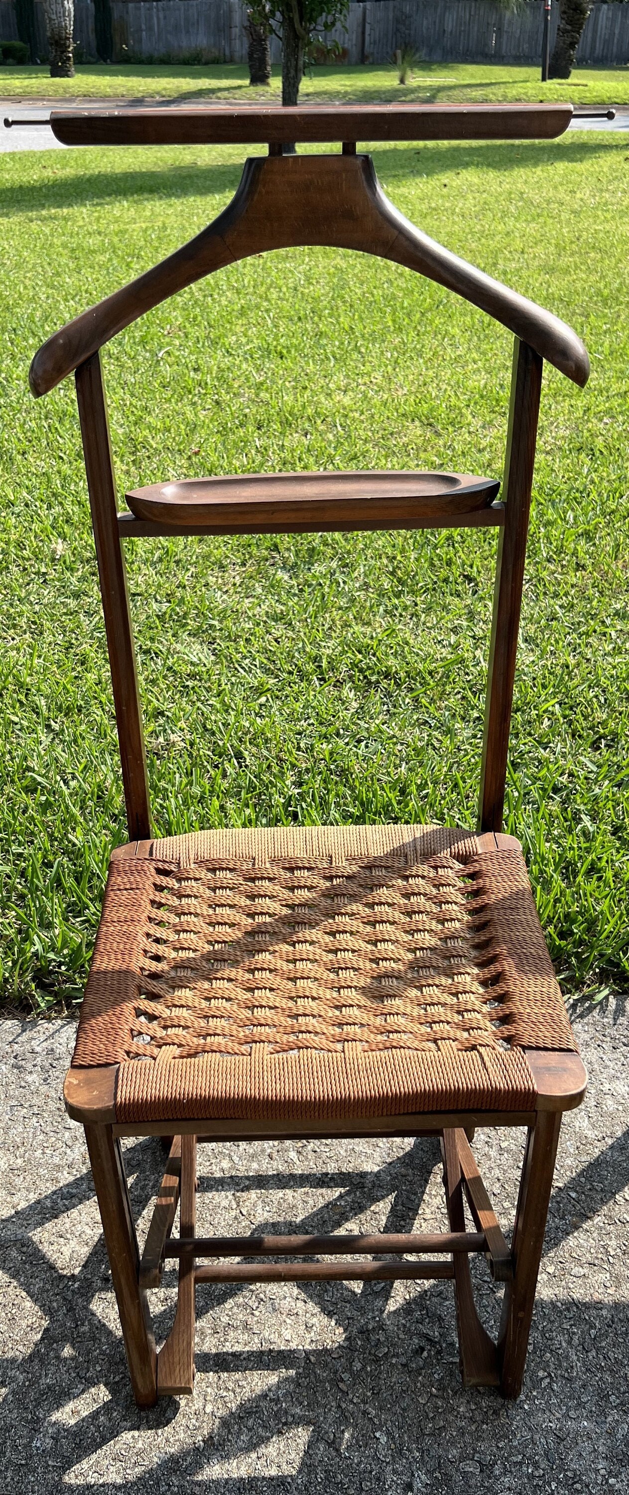 Mid Century Butler Valet With Seat Organizer Vanity Bedroom - Etsy